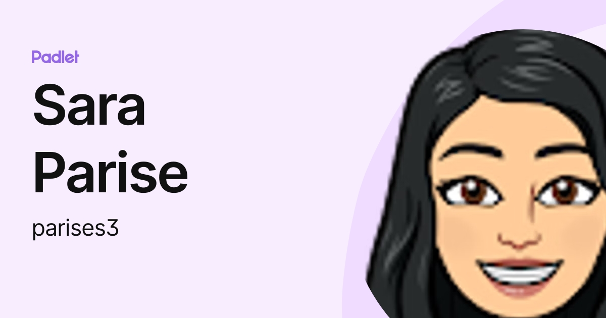 Sara Parise (parises3) profile | Padlet