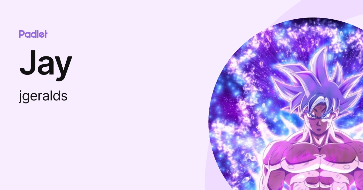 Jay (jgeralds) profile | Padlet