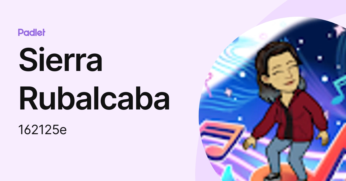 Sierra Rubalcaba (162125e) profile | Padlet