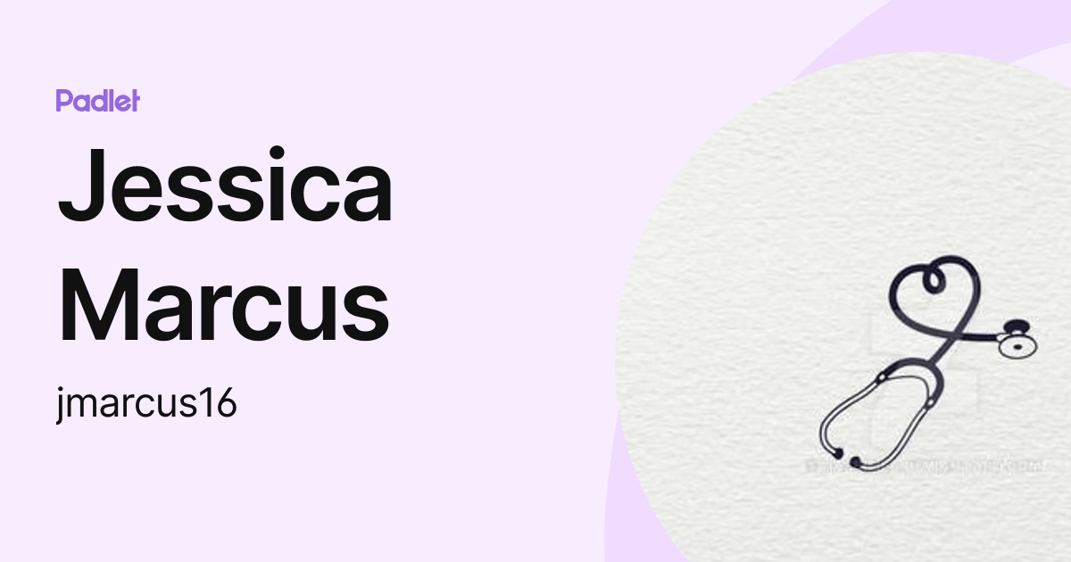 Jessica Marcus (jmarcus16) profile | Padlet