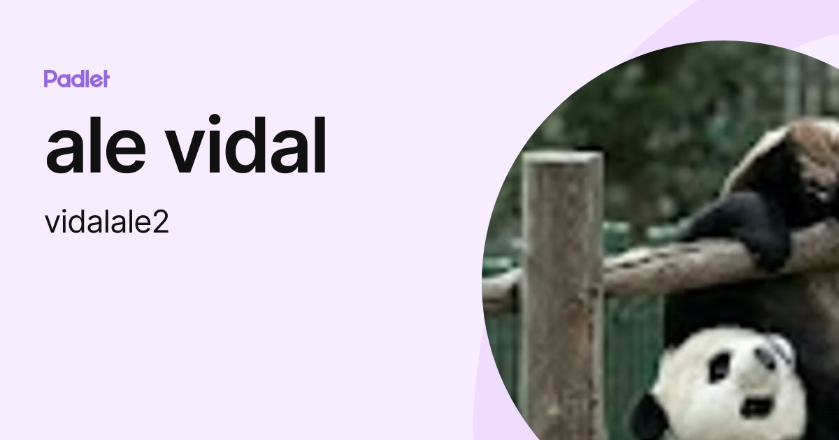 ale vidal (vidalale2) profile | Padlet