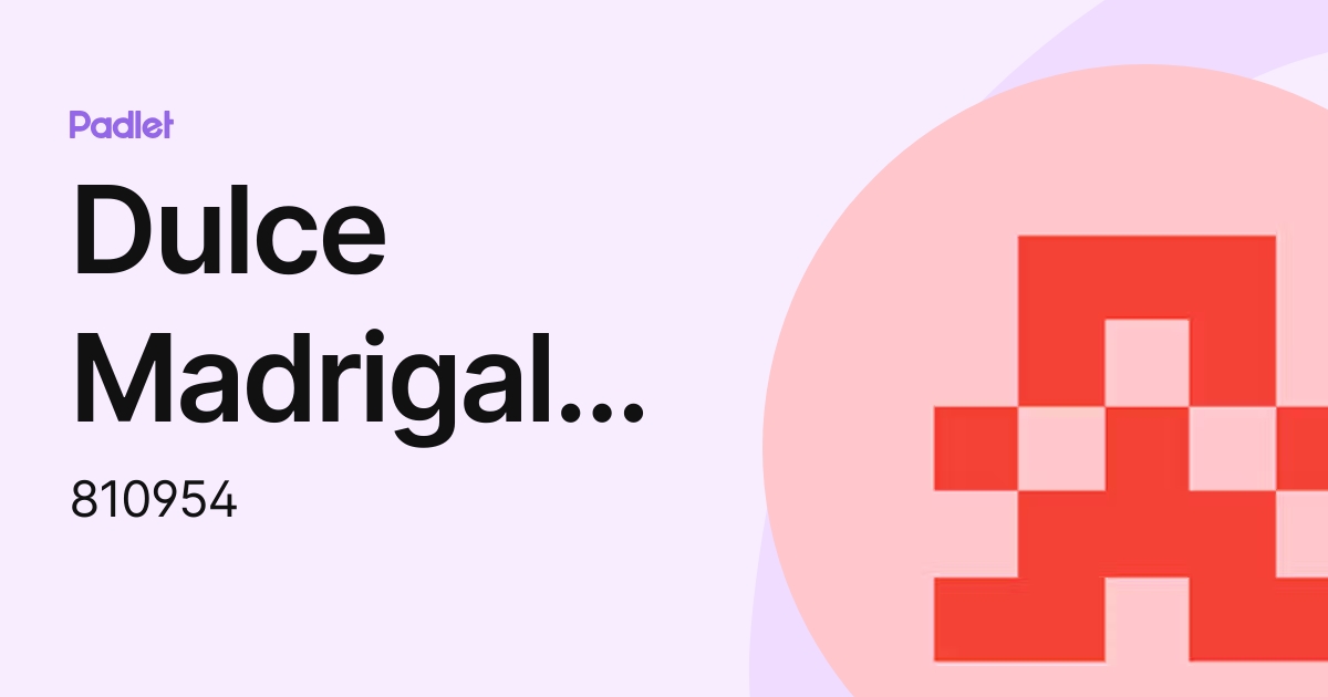 Dulce Madrigal Lopez (810954) profile | Padlet