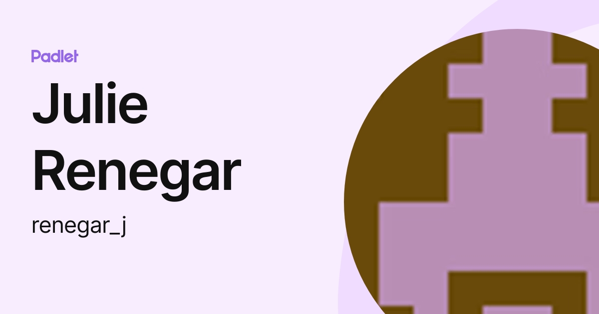 Julie Renegar (renegar_j) profile | Padlet