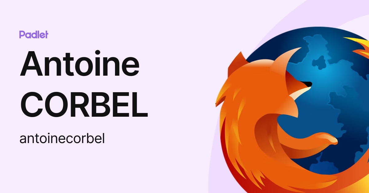 Antoine CORBEL (antoinecorbel) profile | Padlet