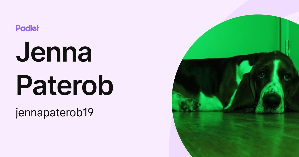 Jenna Paterob (jennapaterob19) profile | Padlet