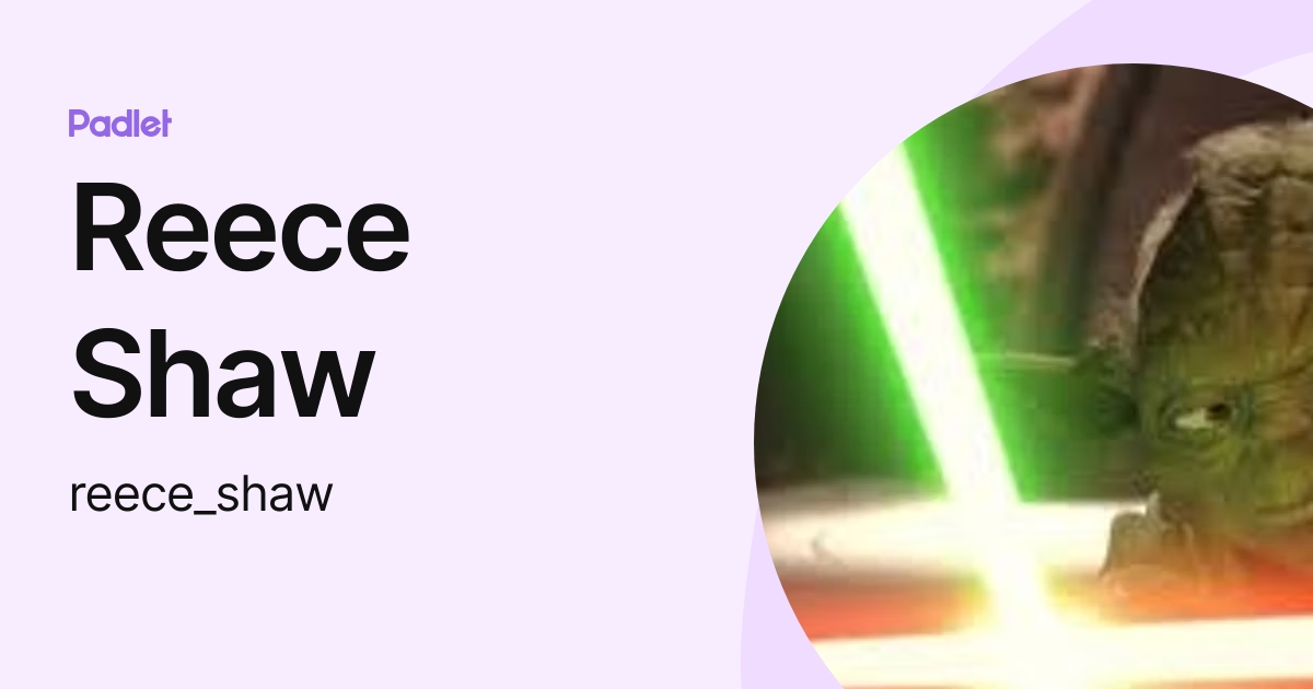 Reece Shaw (reece_shaw) profile | Padlet