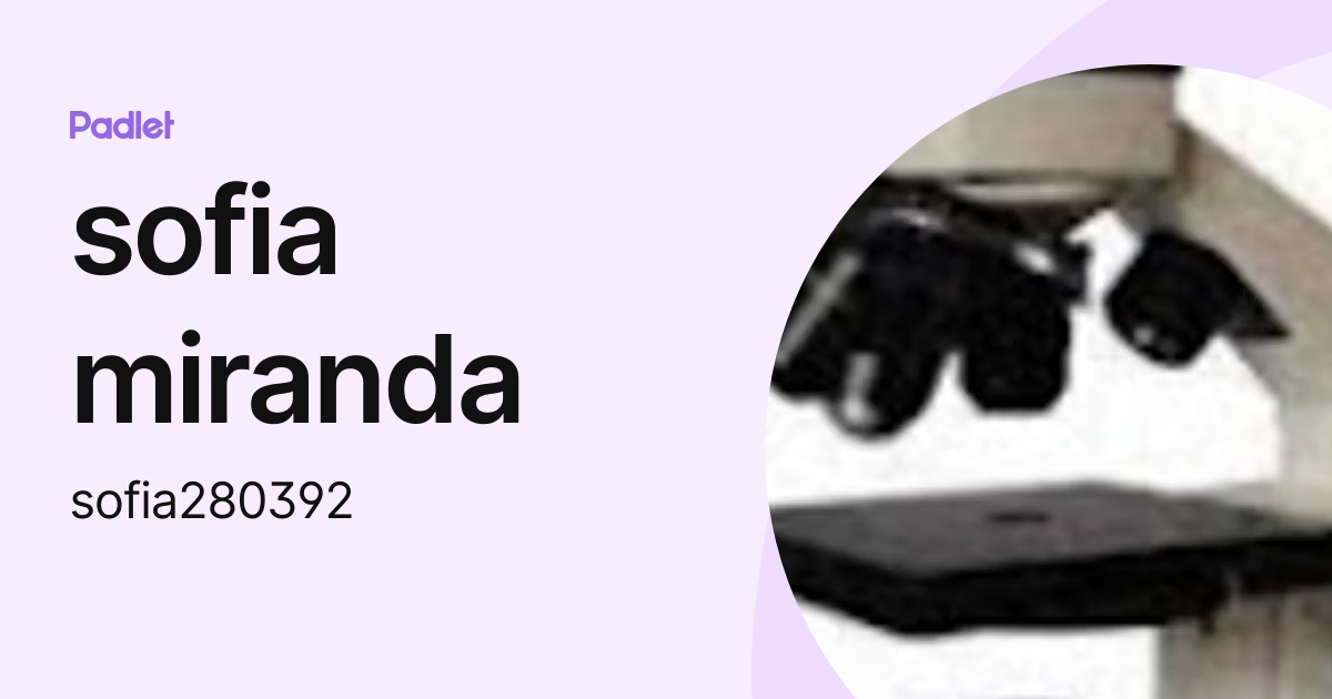 sofia miranda (sofia280392) profile | Padlet