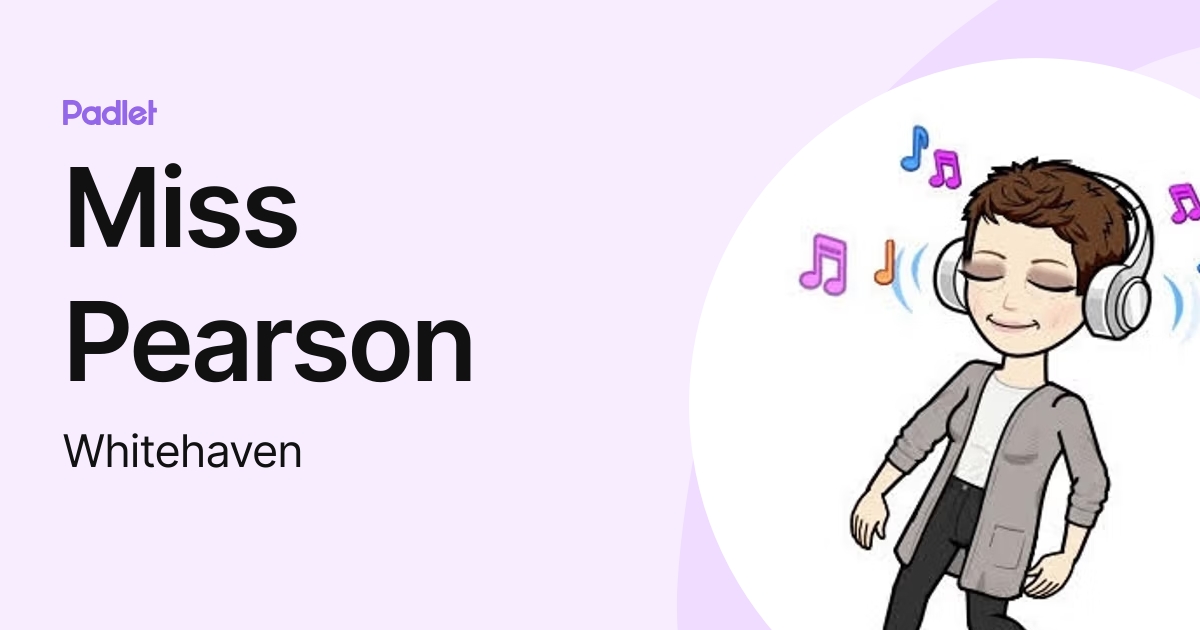 Miss Pearson (Whitehaven) profile | Padlet