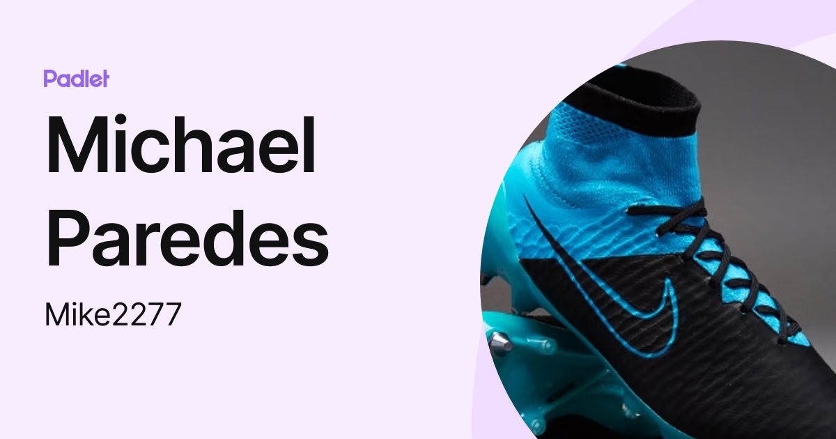 Michael Paredes (Mike2277) profile | Padlet