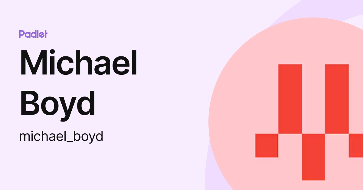 Michael Boyd (michael_boyd) profile | Padlet
