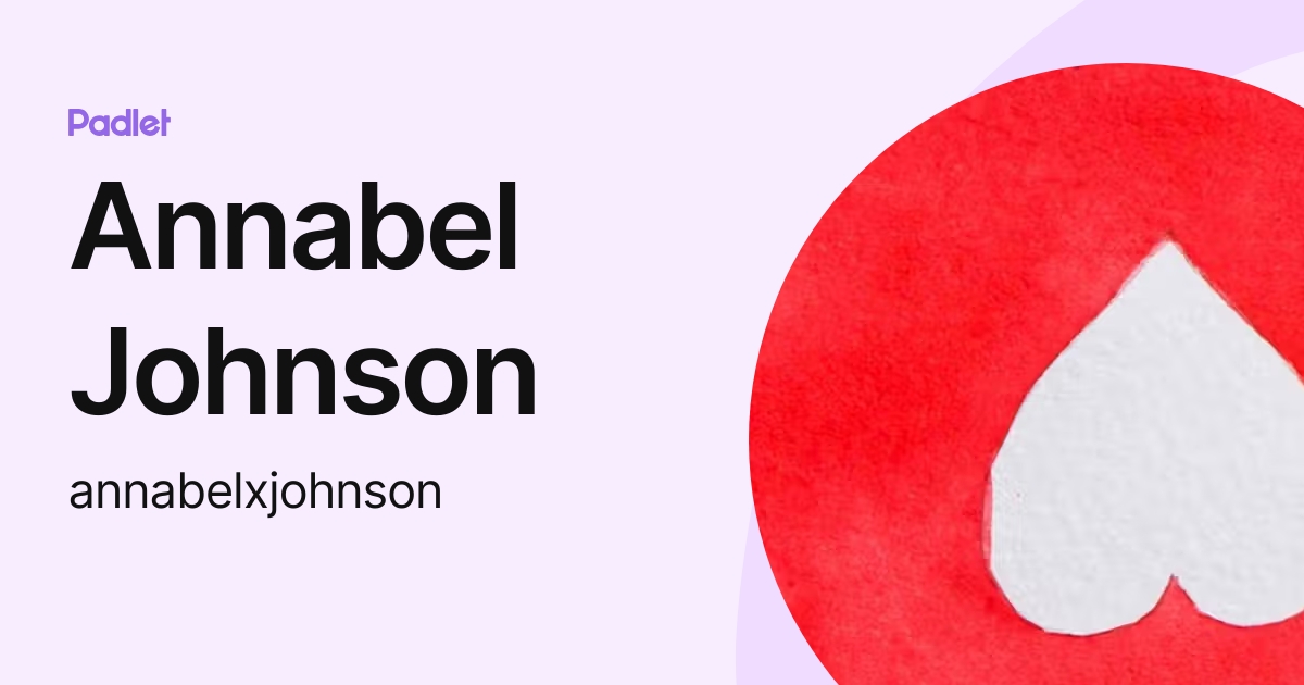 Annabel Johnson (annabelxjohnson) profile | Padlet