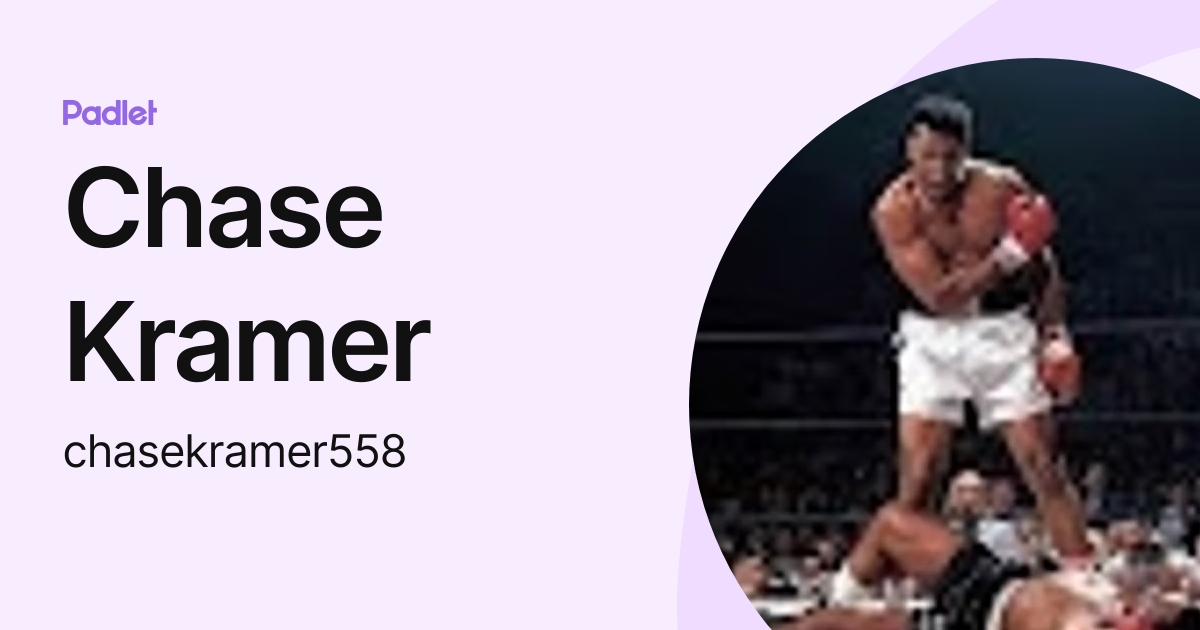 Chase Kramer (chasekramer558) profile | Padlet