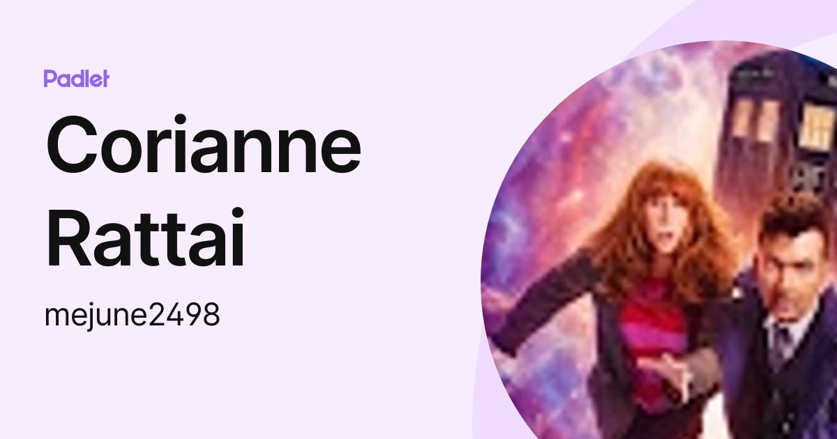 Corianne Rattai (mejune2498) profile | Padlet