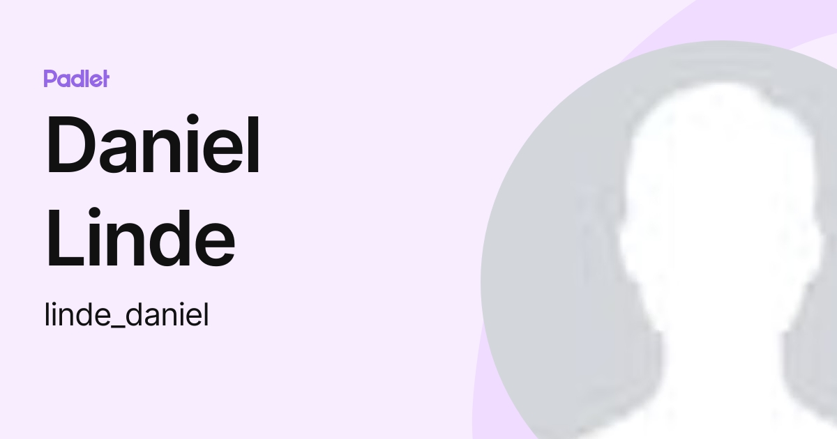 Daniel Linde (linde_daniel) profile | Padlet