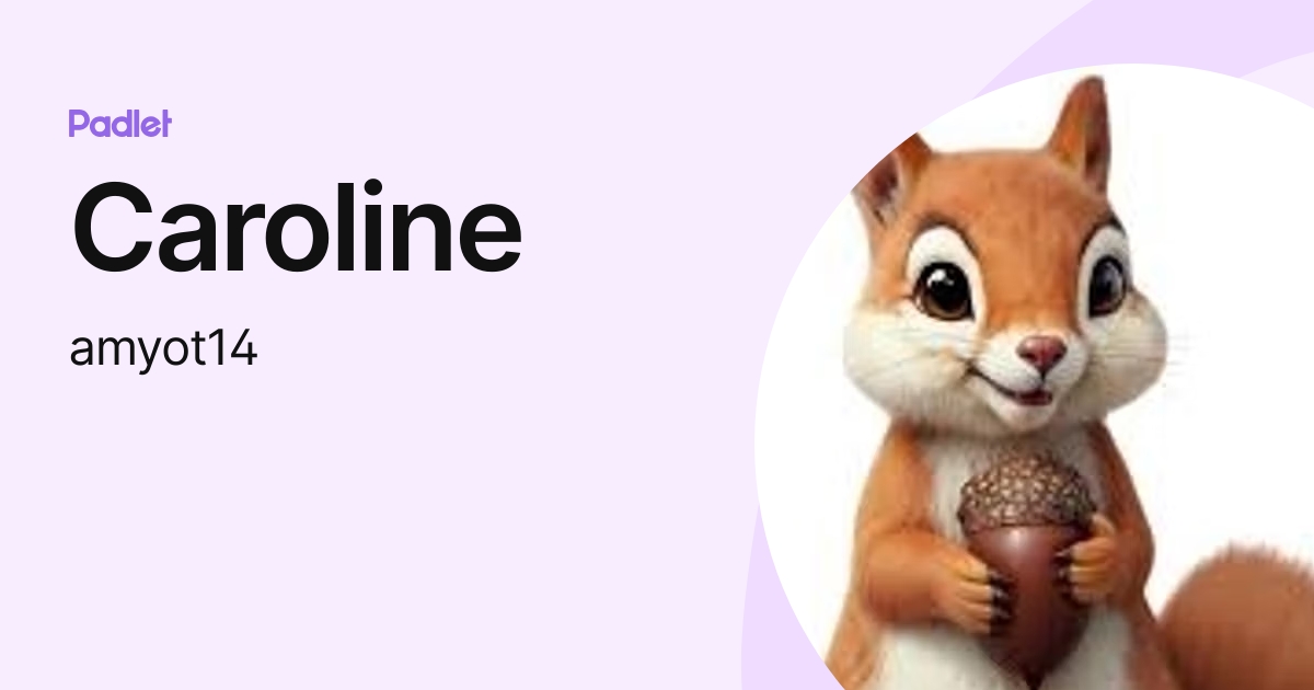 Caroline (amyot14) profile | Padlet