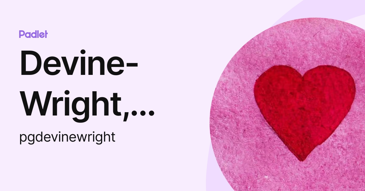 Devine-Wright, Patrick (pgdevinewright) profile | Padlet