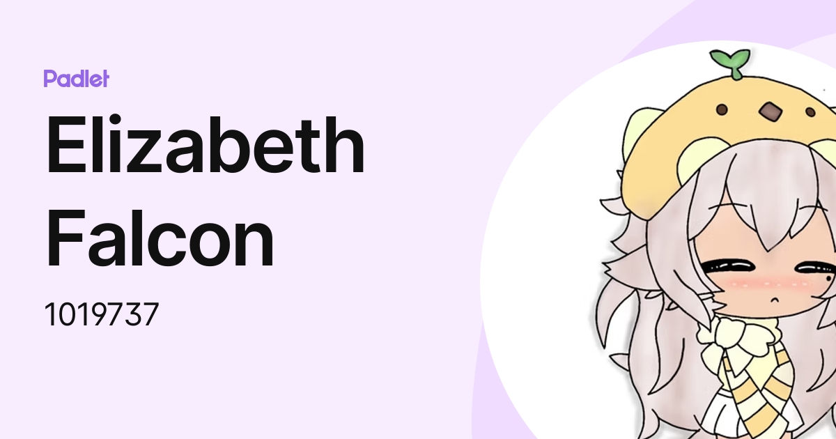 Elizabeth Falcon (1019737) profile | Padlet