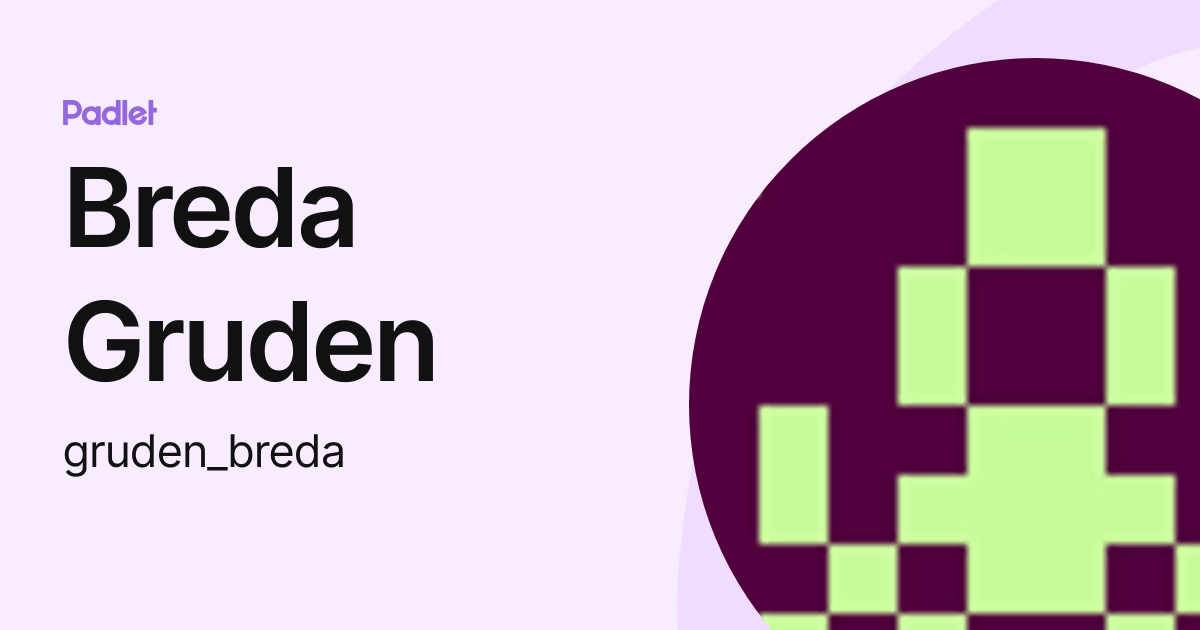 Breda Gruden (gruden_breda) profile | Padlet
