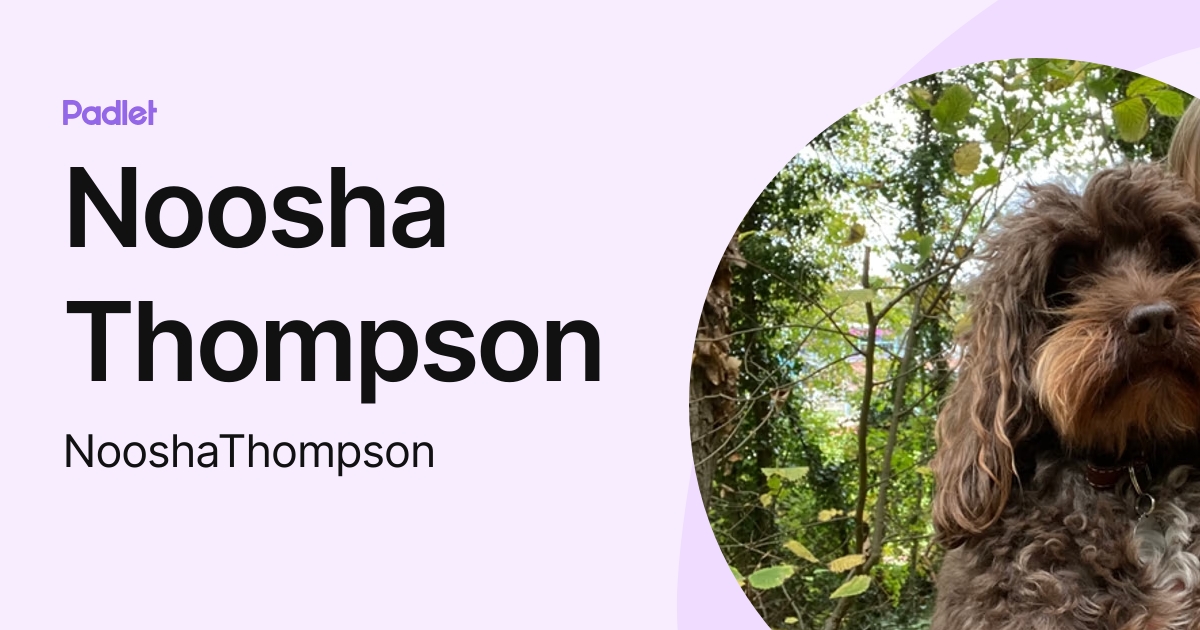 Noosha Thompson (NooshaThompson) profile | Padlet