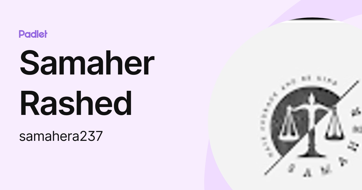 Samaher Rashed (samahera237) profile | Padlet