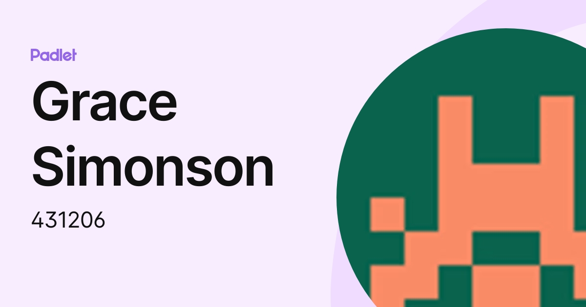 Grace Simonson (431206) profile | Padlet