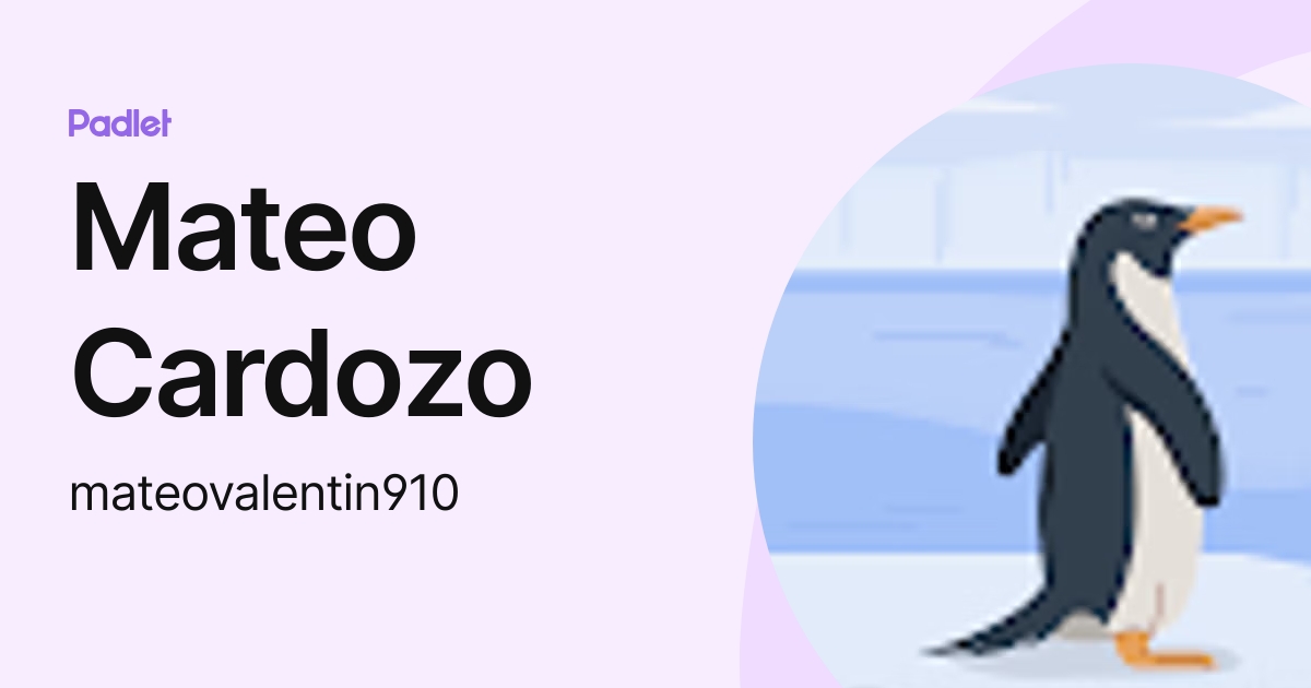 Mateo Cardozo (mateovalentin910) profile | Padlet