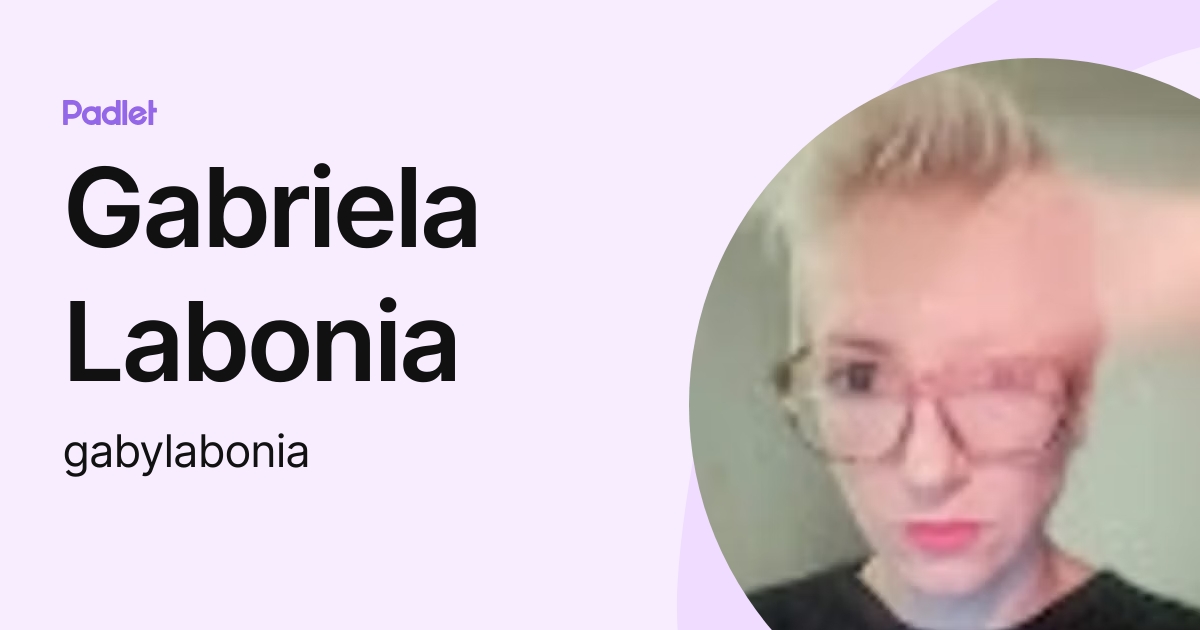 Gabriela Labonia (gabylabonia) profile | Padlet