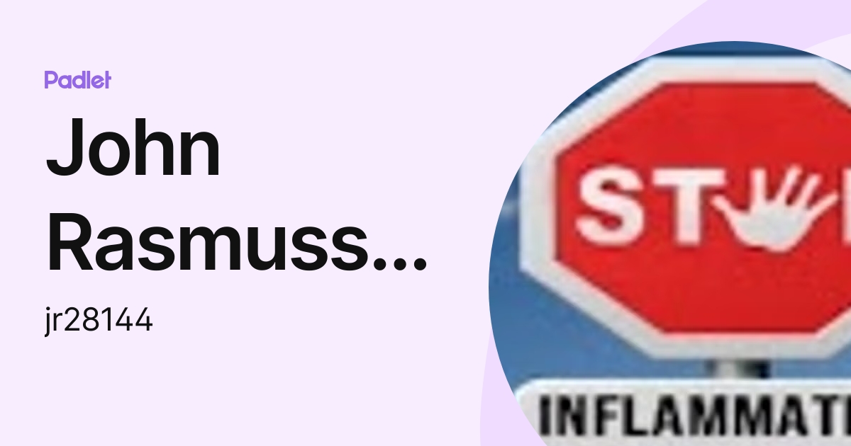 John Rasmussen (jr28144) profile | Padlet