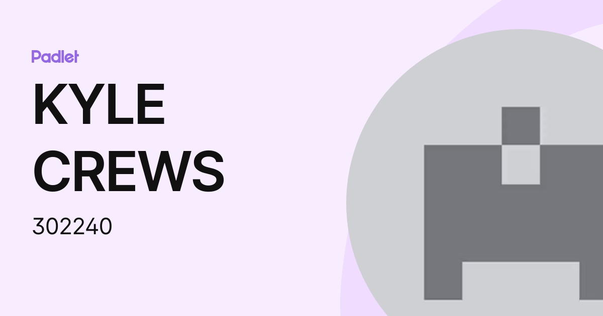 KYLE CREWS (302240) profile | Padlet