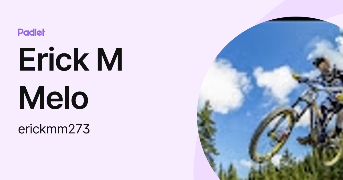 Erick M Melo Erickmm273 Profile Padlet