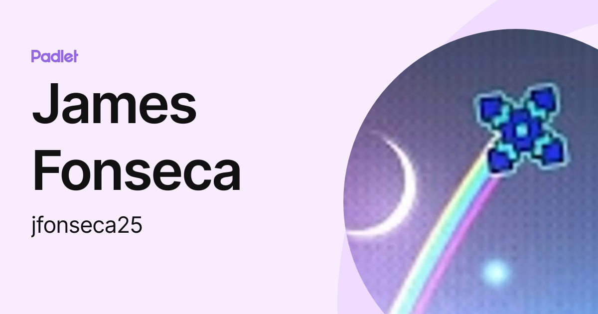 James Fonseca (jfonseca25) profile | Padlet