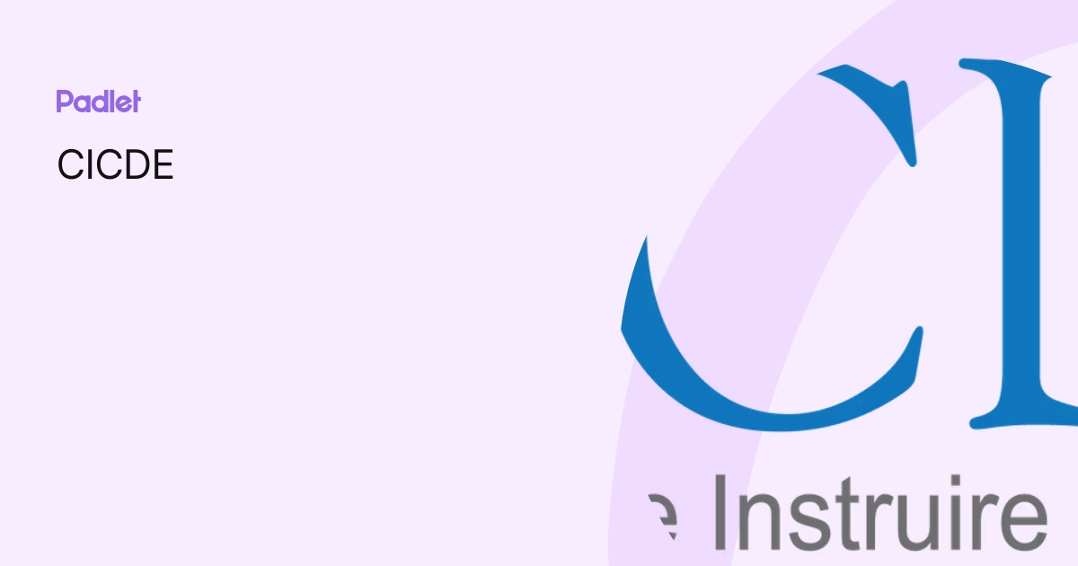 CICDE profile | Padlet