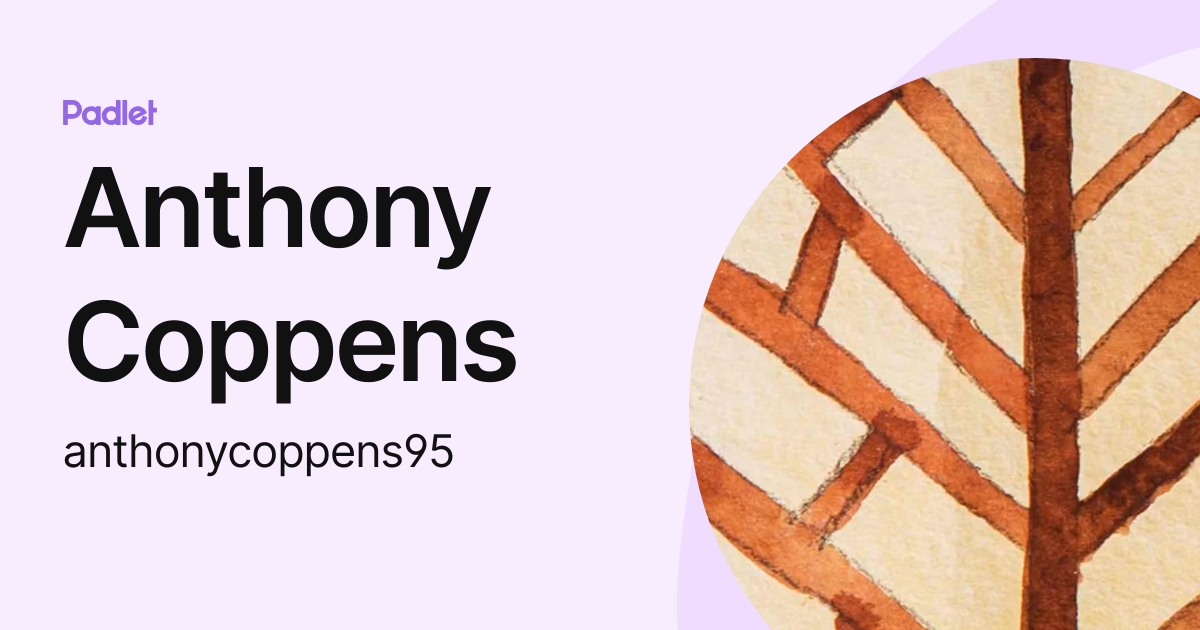 Anthony Coppens (anthonycoppens95) profile | Padlet