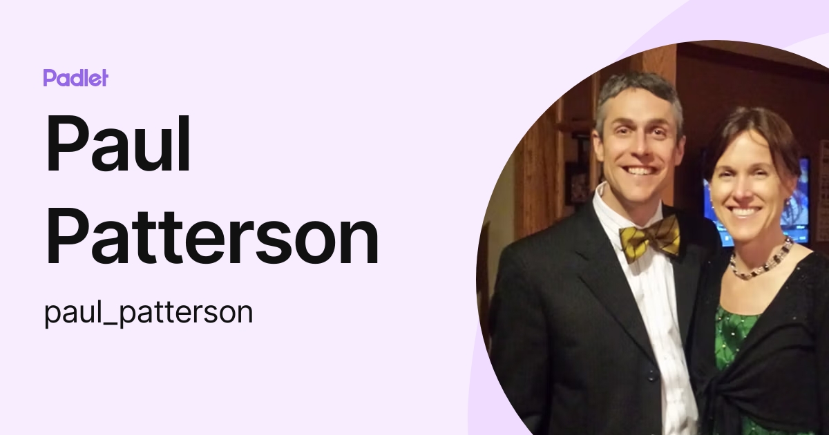 Paul Patterson (paul_patterson) profile | Padlet