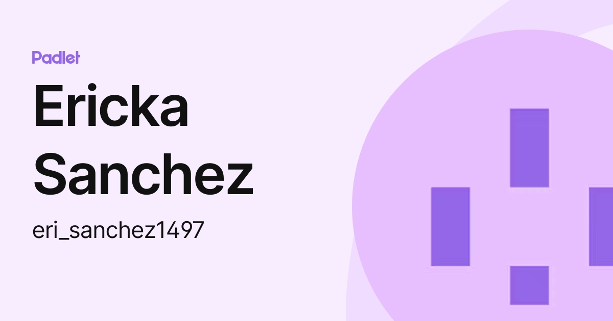 Ericka Sanchez (eri_sanchez1497) profile | Padlet