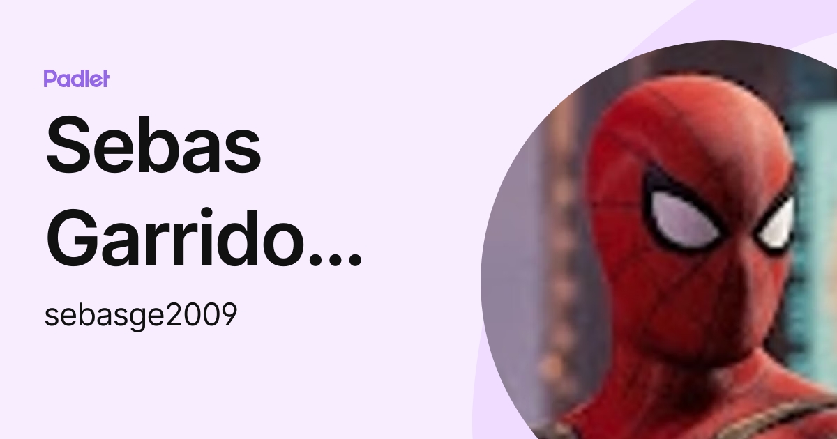Sebas Garrido Espín (sebasge2009) profile | Padlet
