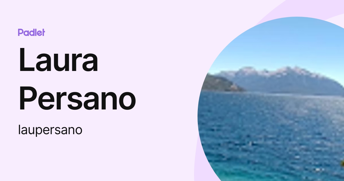 Laura Persano (laupersano) profile | Padlet