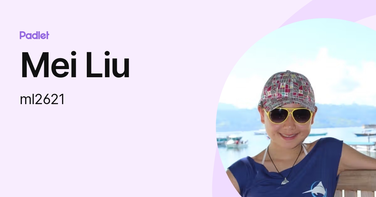 Mei Liu (ml2621) profile | Padlet