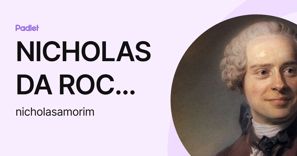 NICHOLAS DA ROCHA AMORIM (nicholasamorim) profile | Padlet