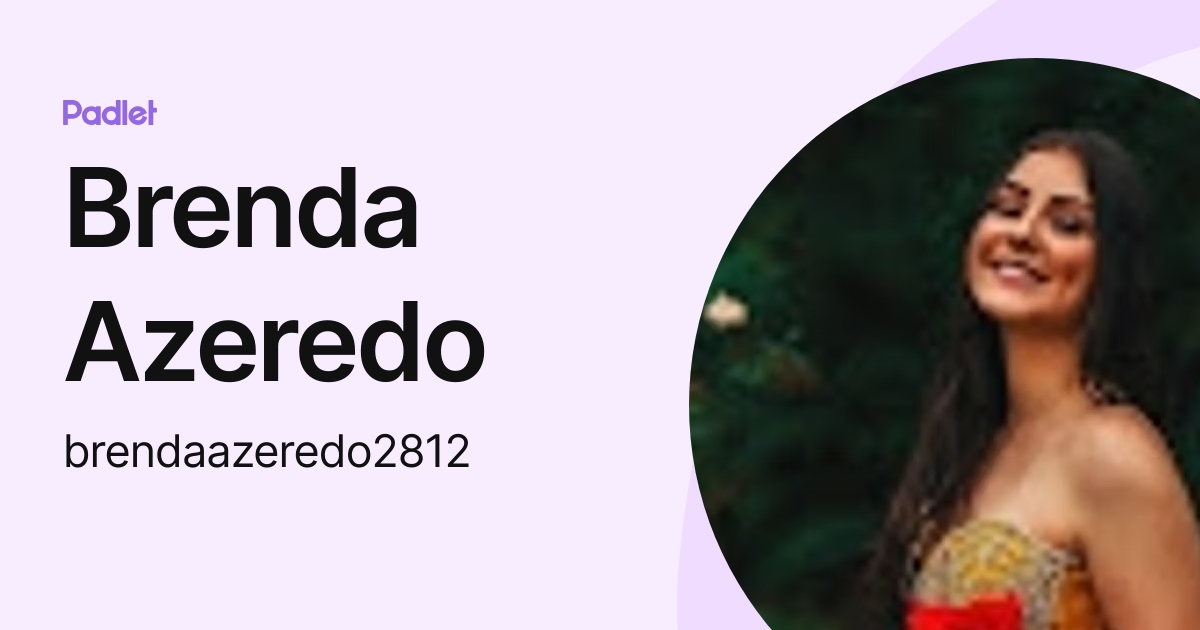 Brenda Azeredo (brendaazeredo2812) perfil | Padlet