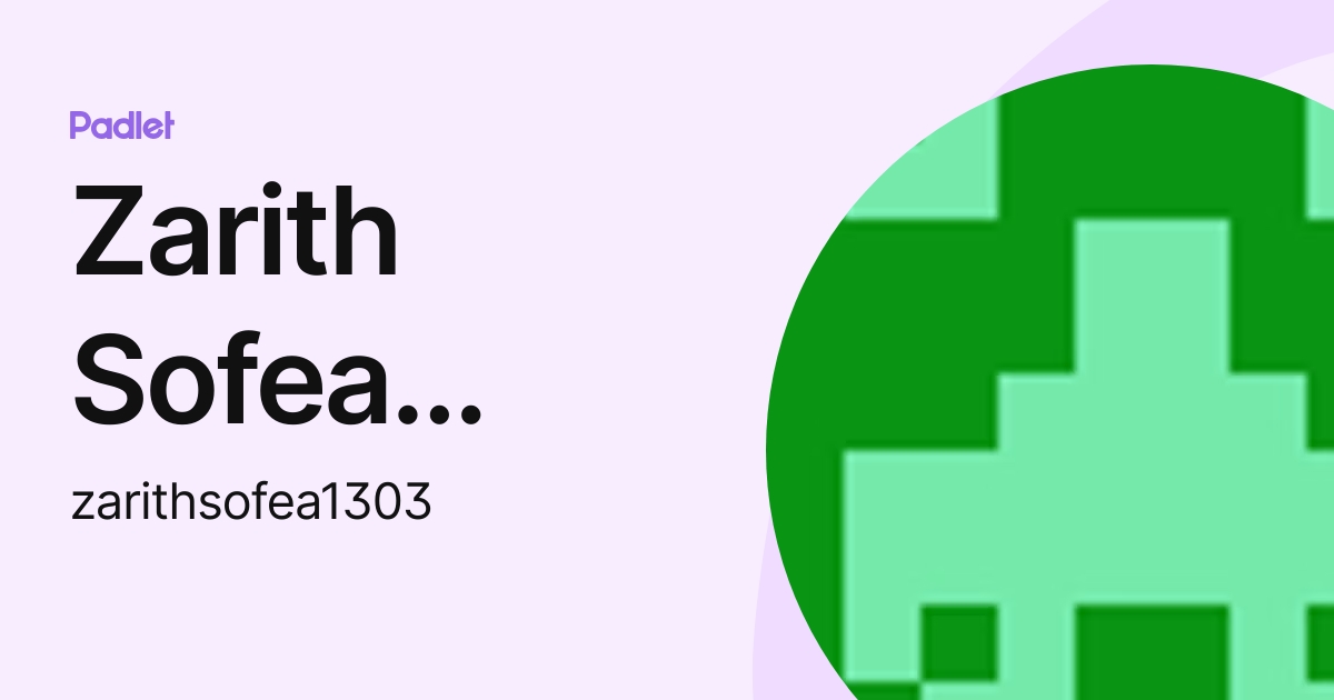 Zarith Sofea Kamal (zarithsofea1303) profile | Padlet