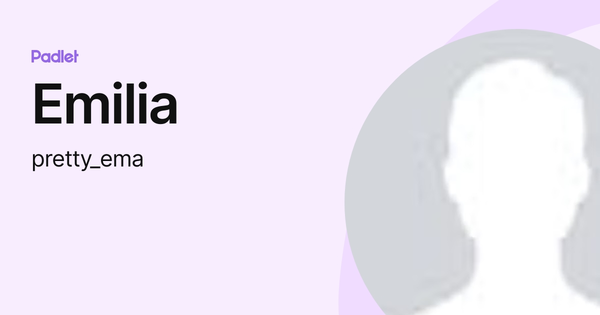 Emilia (pretty_ema) profile | Padlet