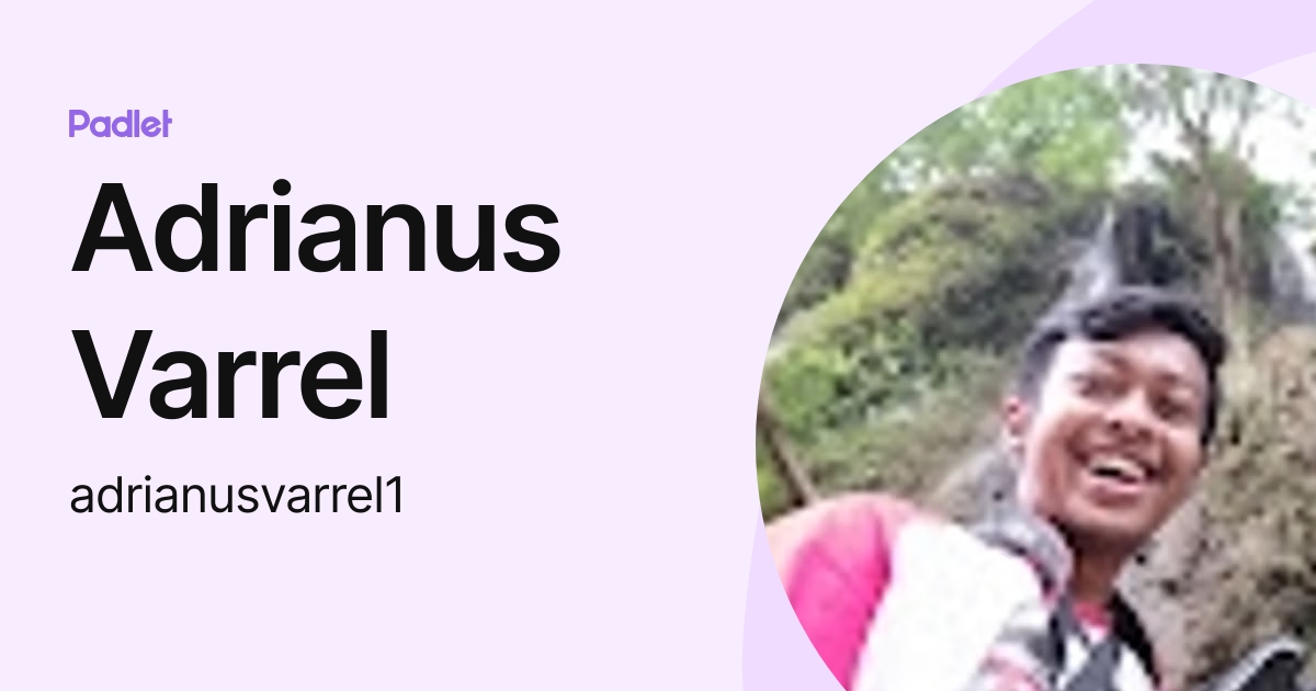 Adrianus Varrel (adrianusvarrel1) profile | Padlet