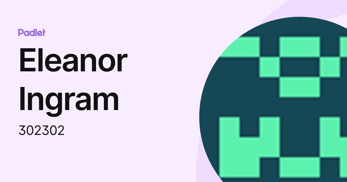 Eleanor Ingram (302302) profile | Padlet