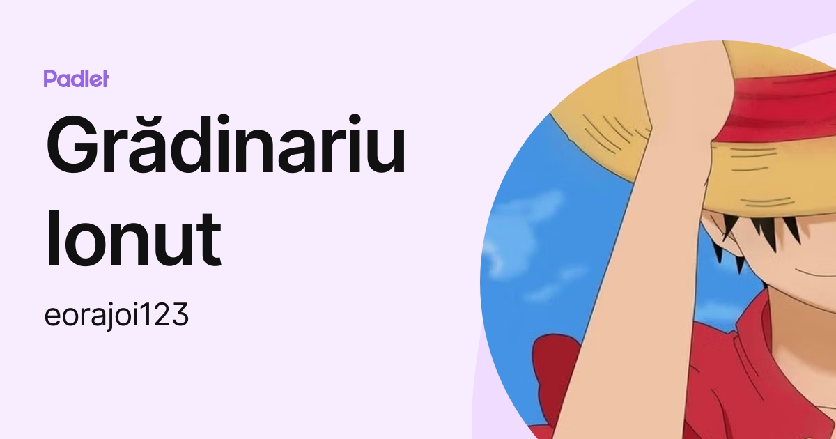 Grădinariu Ionut (eorajoi123) profile | Padlet