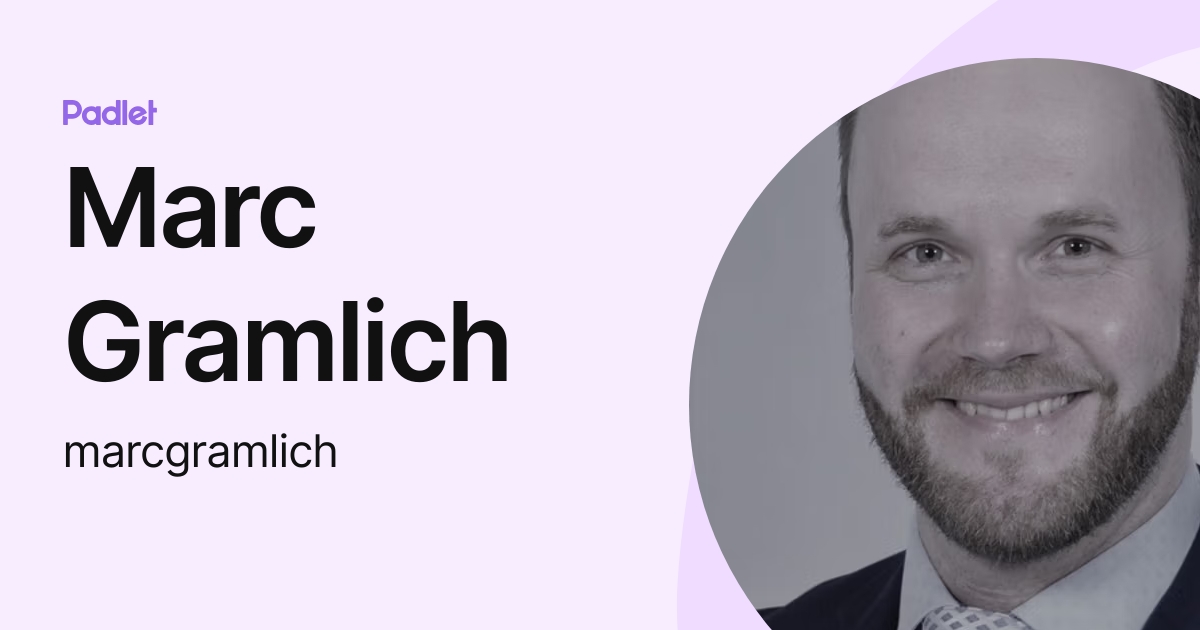 Marc Gramlich (marcgramlich) profile | Padlet