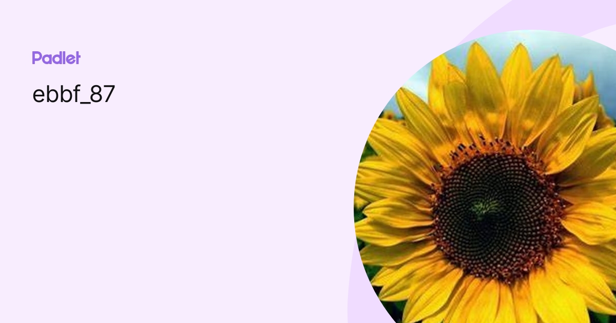 ebbf_87 profile | Padlet