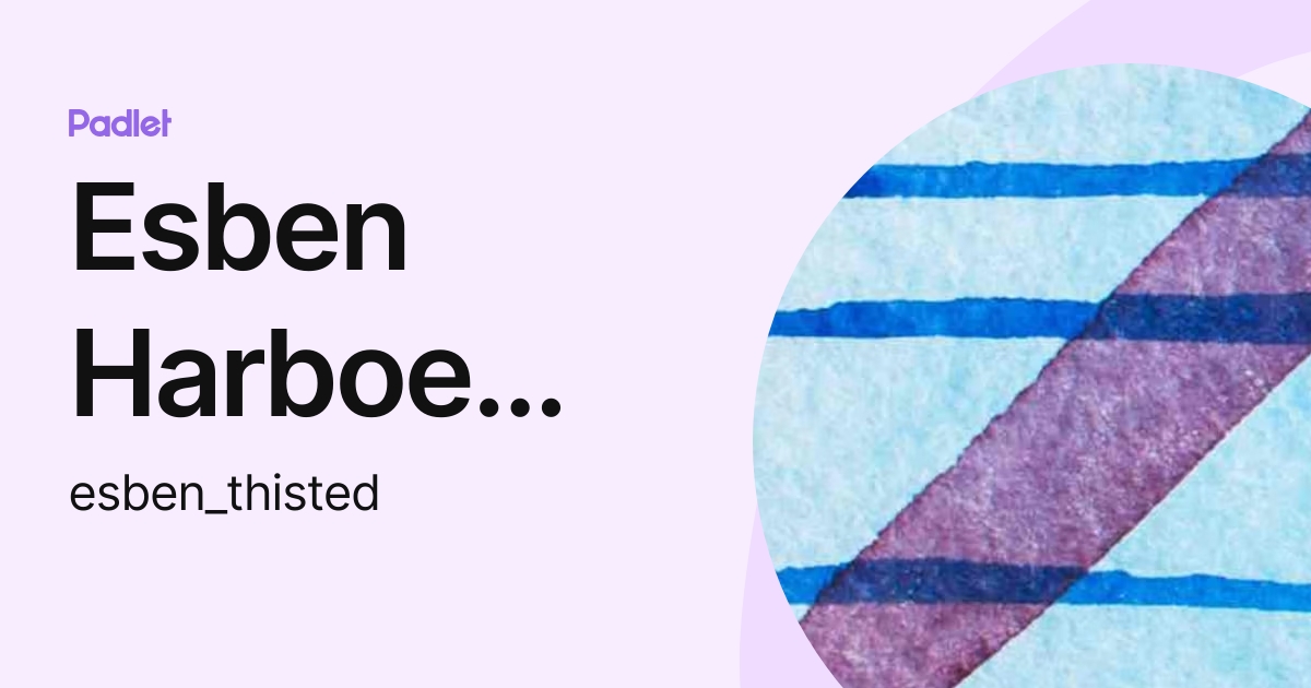 Esben Harboe Odgaard (esben_thisted) profile | Padlet