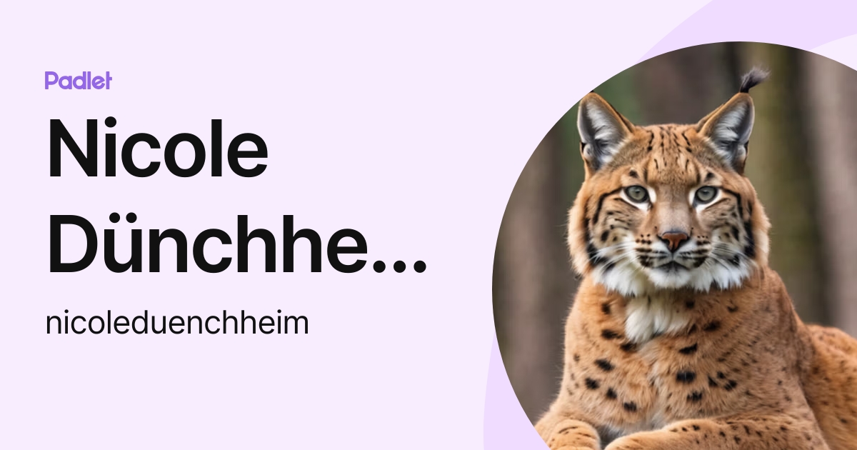 Nicole Dünchheim und Tine Sommer (nicoleduenchheim) profile | Padlet