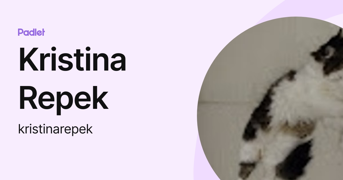 Kristina Repek (kristinarepek) profile | Padlet